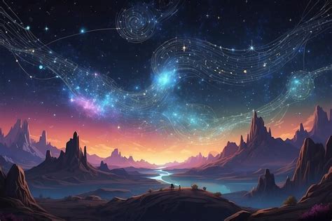 Premium Photo Binary Starlight Serenade A Cosmic Journey Through