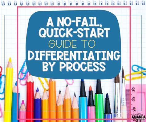 A No Fail Quick Start Guide To Differentiating By Process Teaching