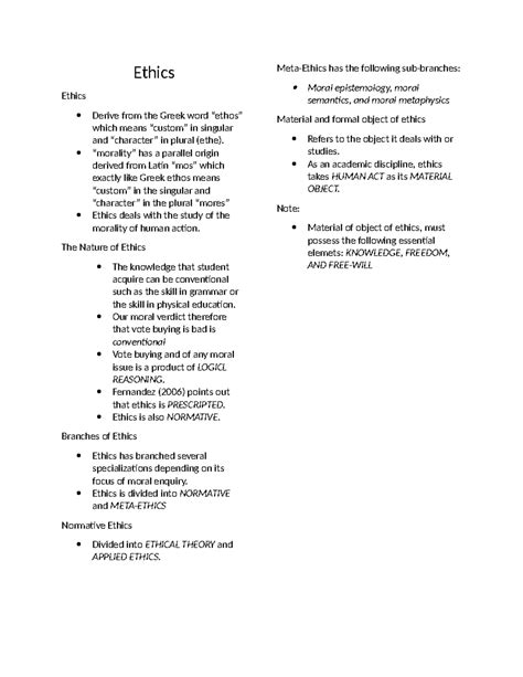 Ethics Ethos Ethics Ethics Derive From The Greek Word “ethos” Which