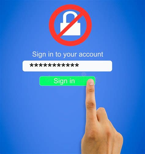 Entering The Wrong Password Stock Illustration Illustration Of