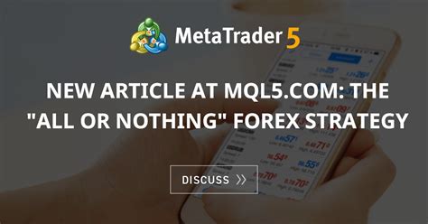 New Article At The All Or Nothing Forex Strategy
