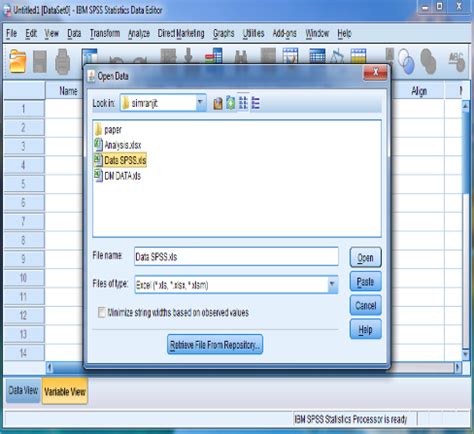 SPSS Excel Data Figure 3 Shows The View Of Actual Data In Our Dataset Download Scientific