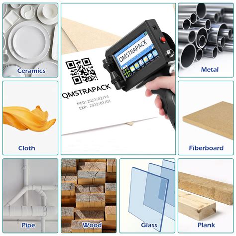 Handheld Inkjet Printer Gun 127mm With Fast Drying Ink For Text Qr Barcode Batch Number Logo