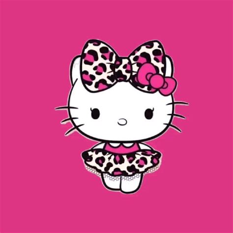Hello Kitty Wallpaper With Leopard Print Hello Kitty With Cheetah