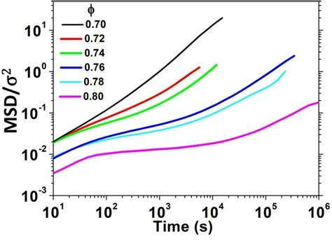 Figure S3 Experimental Results Particle Mean Square Displacement