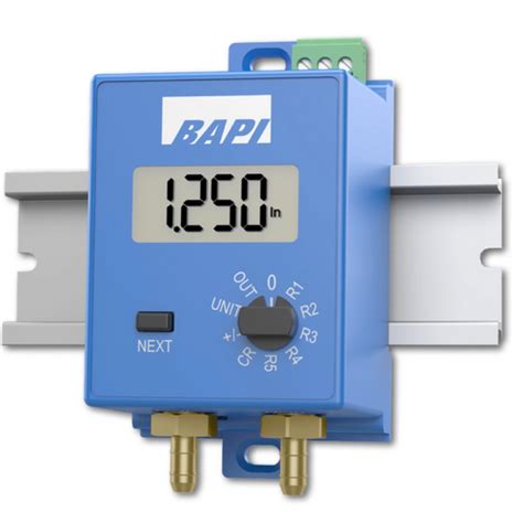 Bapi Zps Lr Ez St In Din Rail Differential Pressure Sensor Zot Supply