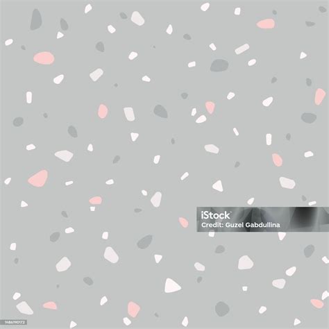 테라조 벡터 원활한 패턴입니다 화강암 모자이크 대리석 돌 바위 파편 어두운 배경에 파스텔 색상 0명에 대한 스톡 벡터 아트 및 기타 이미지 Istock
