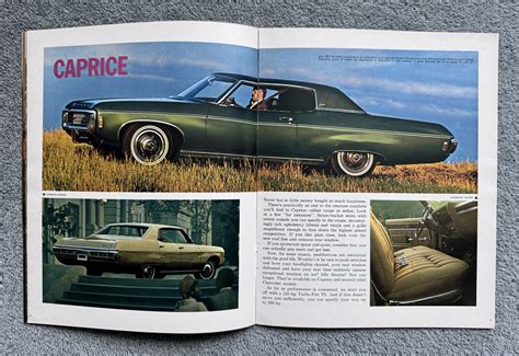 1969 Chevrolet Range Brochure Impala Caprice Bel Air Biscayne