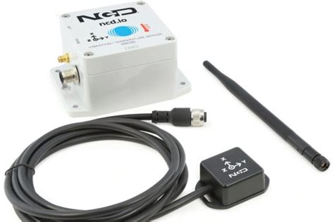 industrial iot wireless 3 axis vibration and temperature sensor