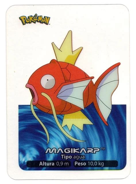 Magikarp 129 Lamincard Coleccion Pokemon Lamincards 2005 Edibas Usada
