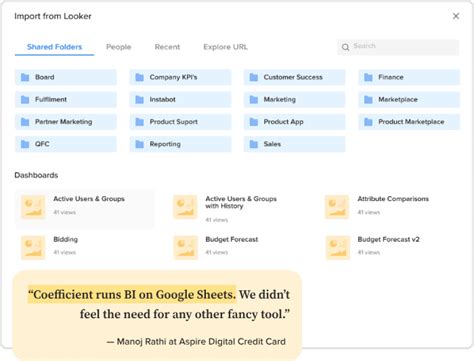 Connect Looker To Excel Integrate In 1 Minute Coefficient