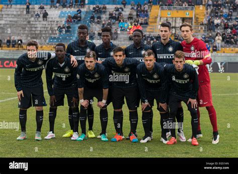 Pisa Italy 16th Feb 2015 Inter Team Group Line Up Football Soccer