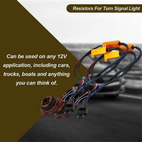 Visvic 3157 Led 50w 6ohm Load Resistor Adapter Anti Hyper Flashing Error Ebay