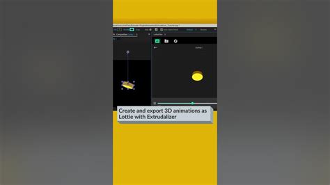 How To Create And Export 3d Animations As Lottie With Extrudalizer Youtube