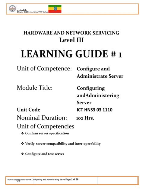 Configuring And Administering Server Pdf Server Computing Computer Network