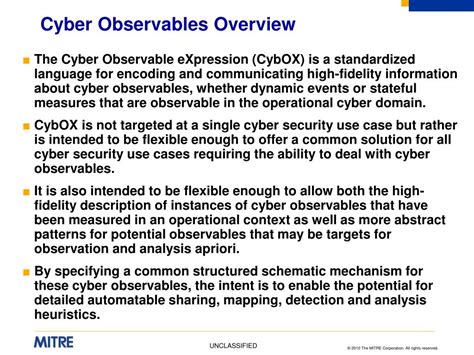 Ppt A Very Brief Introduction To The Cyber Observables Expression