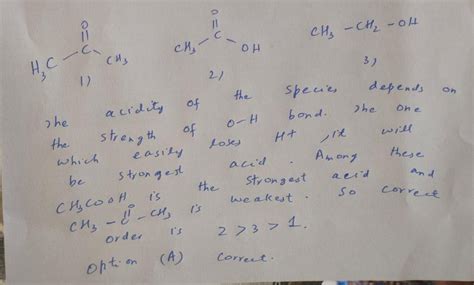[Solved] Page 1 of 6 # Next What is the correct order for the acidity ...