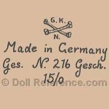 Gebruder Knoch Antique Bisque Dolls 1877 German