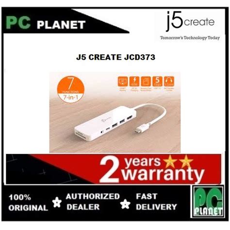 J Create JCD USB C Multi Port Hub With Power Delivery HDMI USB
