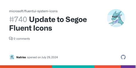 Update To Segoe Fluent Icons · Issue 740 · Microsoftfluentui System