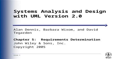 Pptx Slide 1 Systems Analysis And Design With Uml Version 2 0 Alan