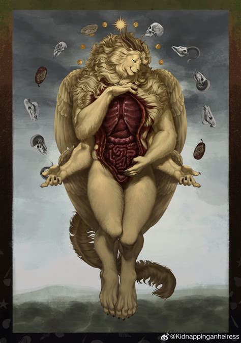 Winged Lion Dungeon Meshi Drawn By Wushutaichuitousangqideyizhichong