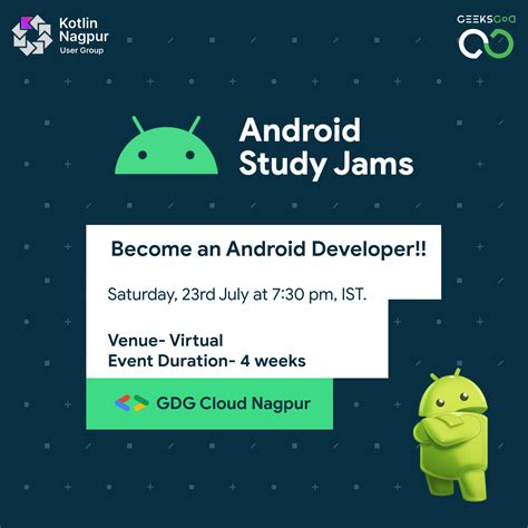 Google Developer Groups Cloud Nagpur | Introducing Android Study Jams ...