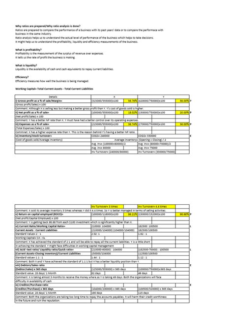 Ratio Solution Sa Pdf Market Liquidity Business