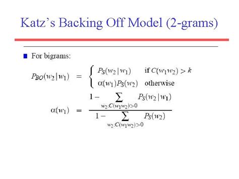 Statistical NLP Lecture Statistical Inference Ngram Models