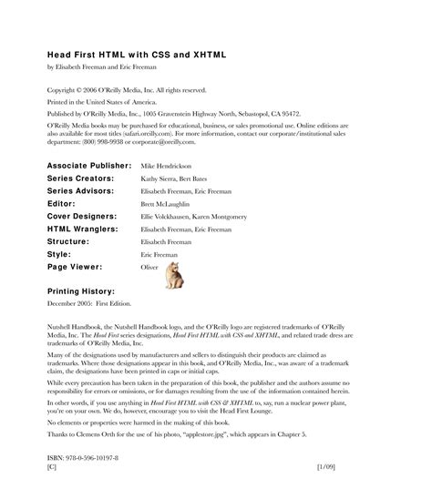 SOLUTION Head First Html With Css And Xhtml Studypool