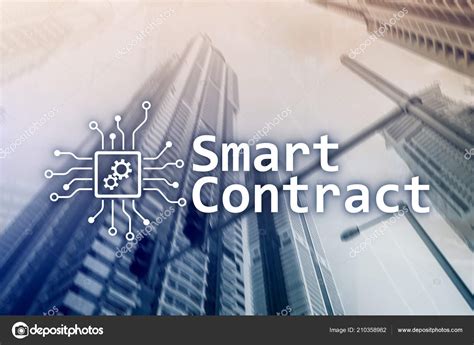 Smart Contract Blockchain Technology Business Finance Tech Concept