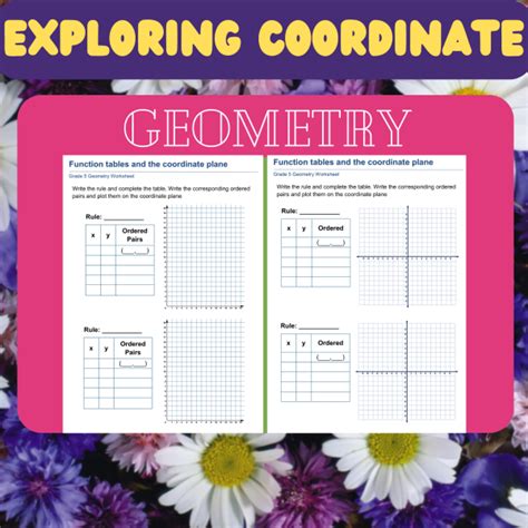 Exploring Coordinate Geometry Worksheets For Quadrants