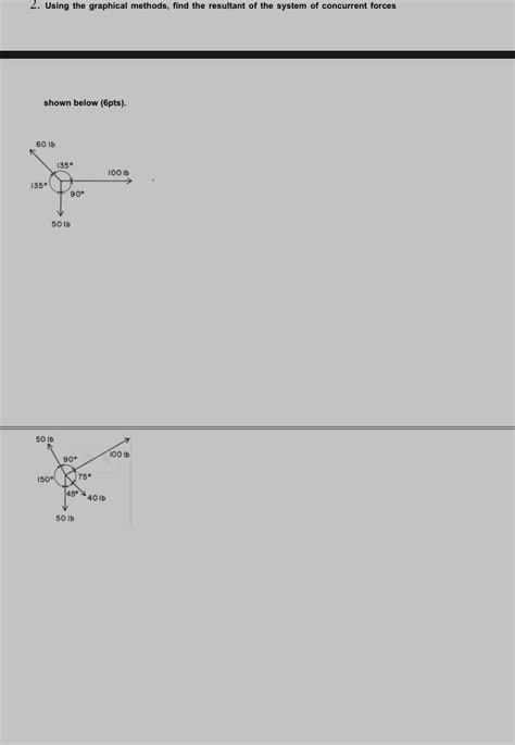 solved using the graphical methods find the resultant of