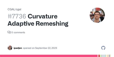 curvature adaptive remeshing · issue 7736 · cgal cgal · github