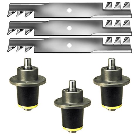 Mulching Blade And Deck Spindle Kit Fits Dixie Chopper Replaces 30227 60