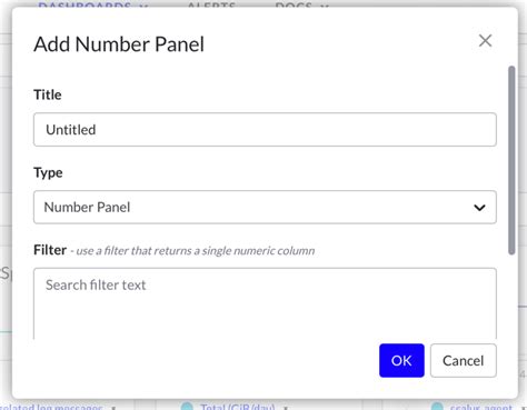 Add Number Panel