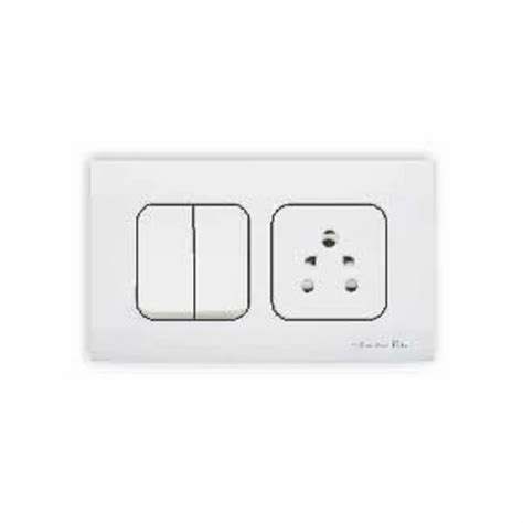 6a Plastic 2 Module 1 Socket Switch At Rs 80 Modular Switches In Jaipur Id 2848951528691