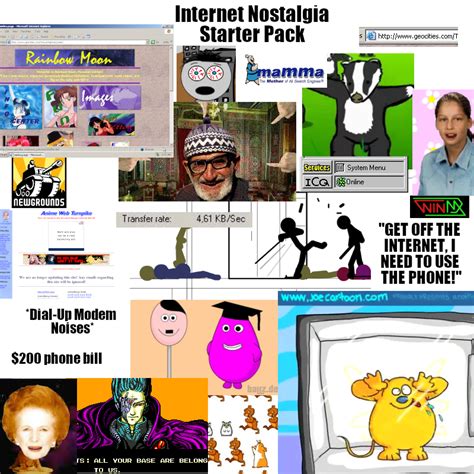 Internet Nostalgia Starter Pack R Starterpacks