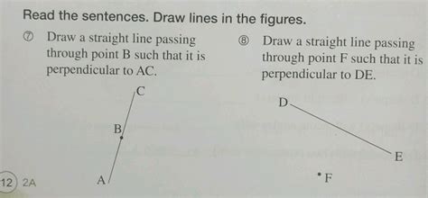 Read The Sentences Draw Lines In The Figures Studyx