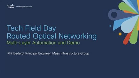 Cisco Routed Optical Networking Solution Demo Cisco Video Portal