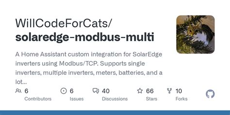 Custom Component Solaredge Modbus Multi Custom Integrations Home Assistant Community