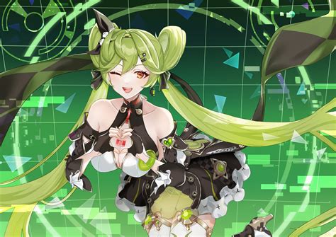 ai hyperion lambda and ai hyperion lambda honkai and 1 more drawn by