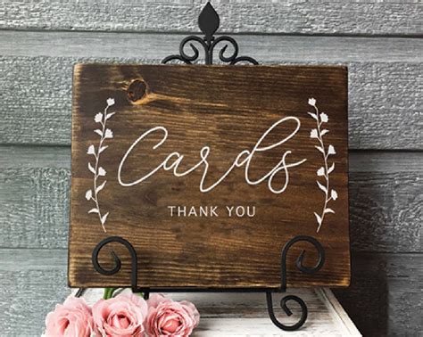 Wedding Card Box Decal Wedding Decor Wedding Cards Sign Vinyl