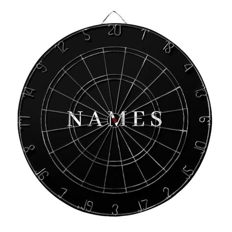 Simple Black Custom Add Your Name Elegant Dart Board Zazzle Dart Simple Black Custom Add Your Name Elegant Dart Board Zazzle Dart
