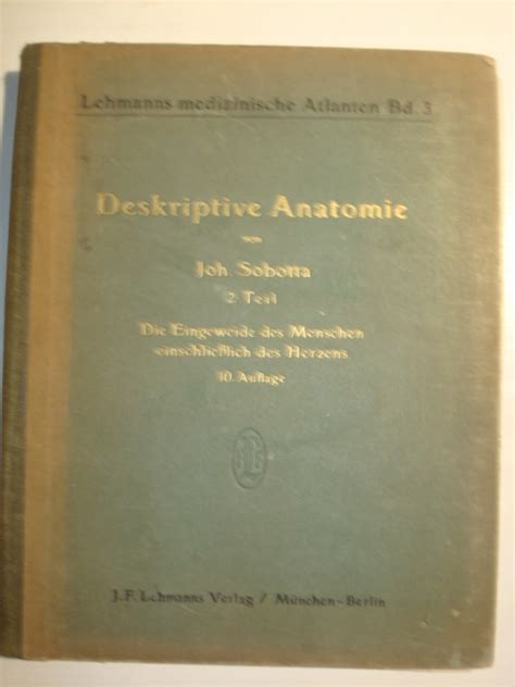 Anatomia Opisowa Johannes Sobotta 1943 Niem 13001217084 Oficjalne Archiwum Allegro
