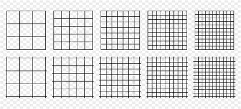 Premium Vector Horizontal Grid Lines In Graph Style Grid Shapes