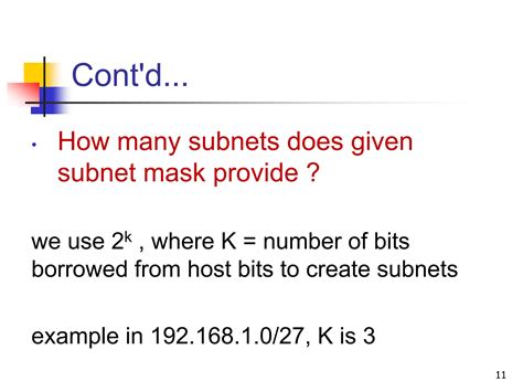 Data Communication And Networking Subnetting Ppt