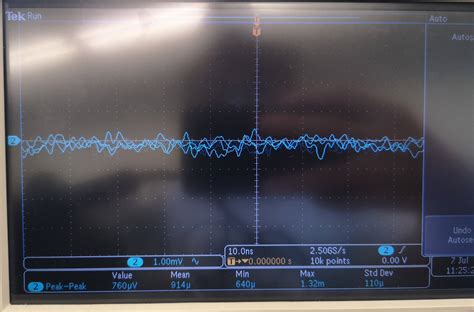 Oscilloscope High Voltage Ripple Measurement Using A 10001 Probe Electrical Engineering