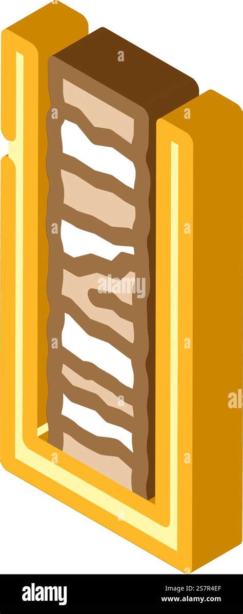 Drill Core Samples Isometric Icon Vector Drill Core Samples Sign