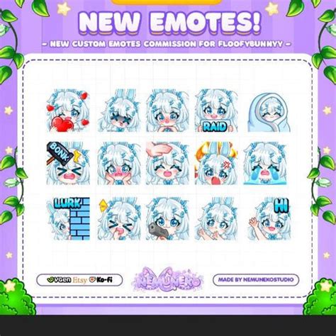 Custom Cute Stream Overlay Package Twitch Overlay Commissions Custom Stream Package Etsy